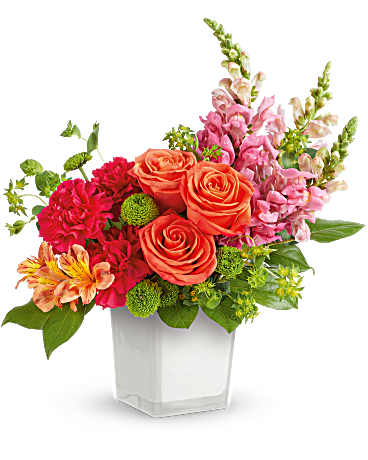 Teleflora Citrus Sunset Bouquet | Pesches Flowers & Garden Center
